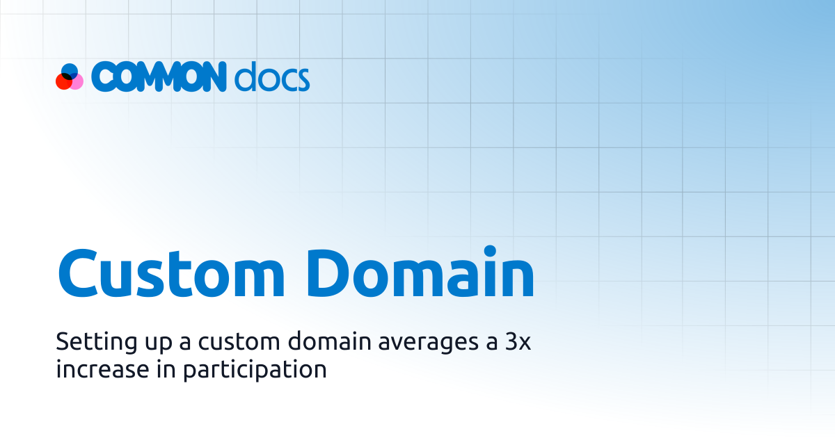 Custom Domain | Common