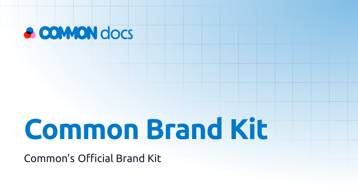 Common Brand Kit | Common